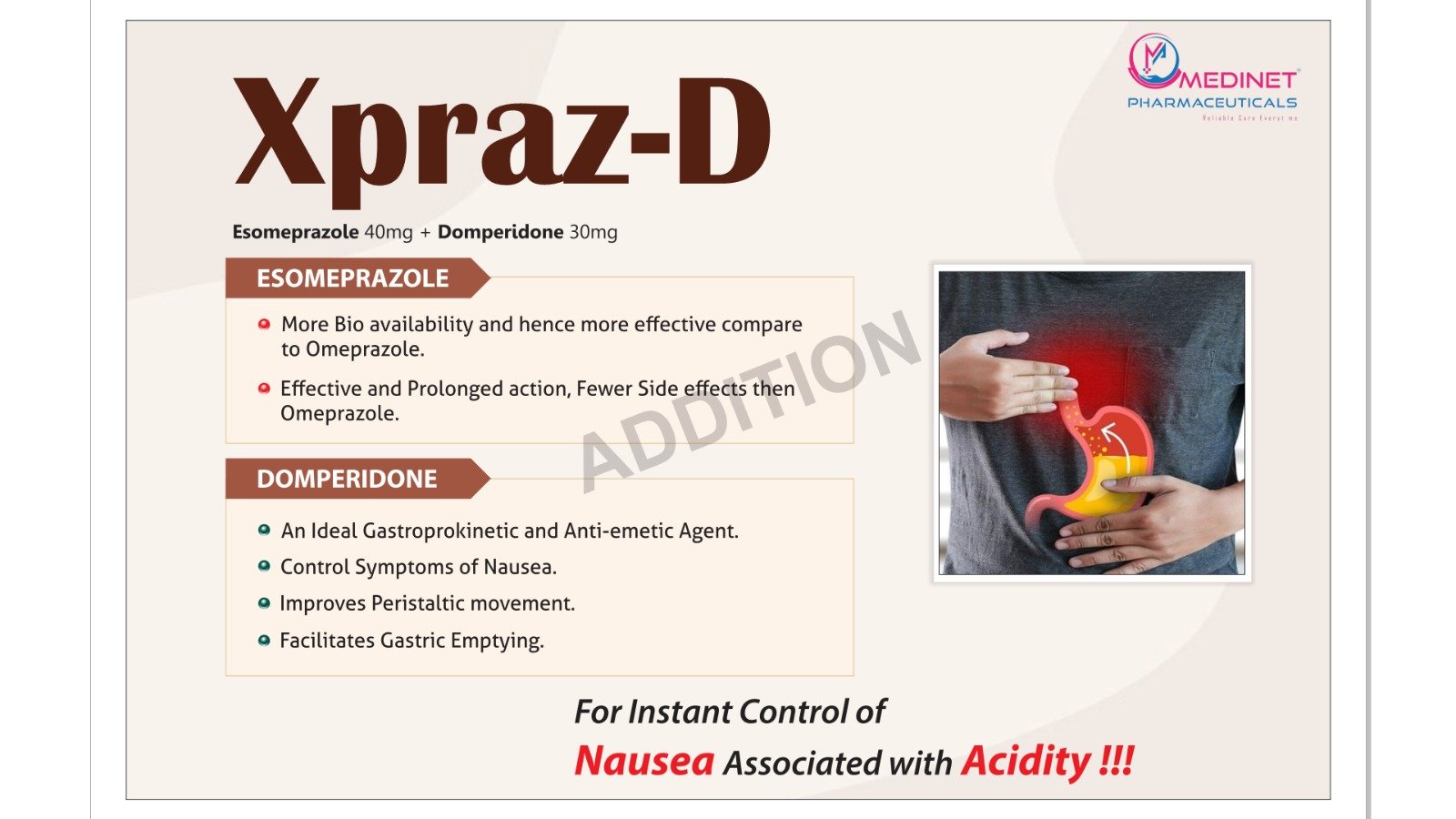 Esomeprazole and Domperidone Capsules - Medinetpharma